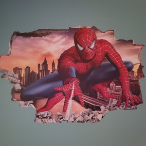 Spiderman Superhero Wall Decal Sticker Mural Poster Print Art Home