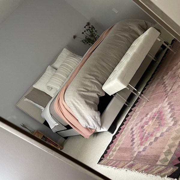 Turkish Rug, Area Rug, 5x10 Rug, Hand Knotted Rug, Red Rugs for Living ...