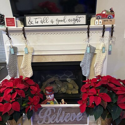 Personalized Beach Theme Stocking Name Tags // Coastal Christmas ...