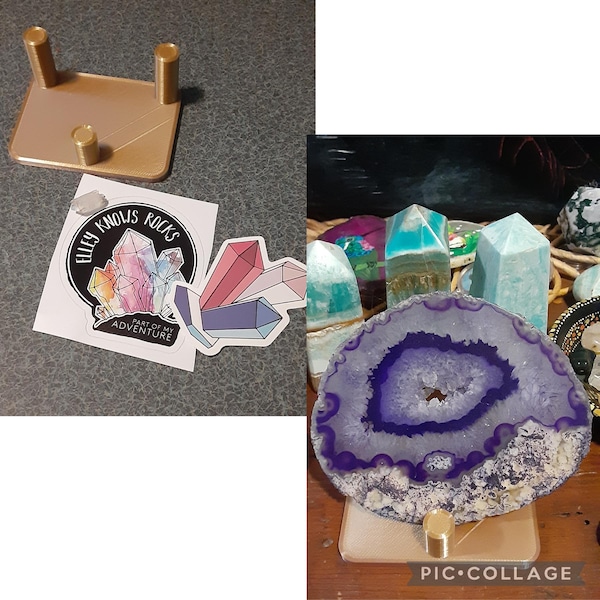 3D Printed Crystal Display Stand, Mineral Holder - Etsy