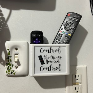 Personalized Wall Mounted Remote Control Holder - Etsy