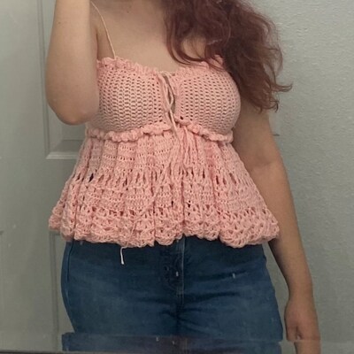 Betty Top Crochet Pattern Digital File Only Bralette, Peplum & Dress ...