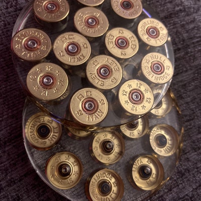 Shotgun Cartridge Coaster Handmade Unique Shooting Gift, Country ...