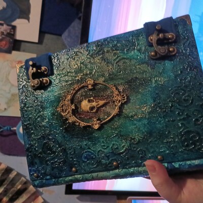 Gothic Diary Grimoire Custom Sketchbookbook of Shadows Spell Book ...