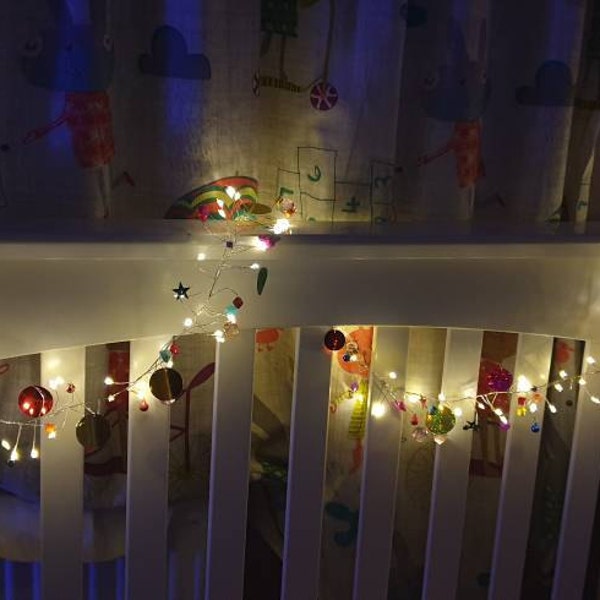 Crystal Cluster Fairy Lights, Sparkly Fairy Light Garland Illuminating ...