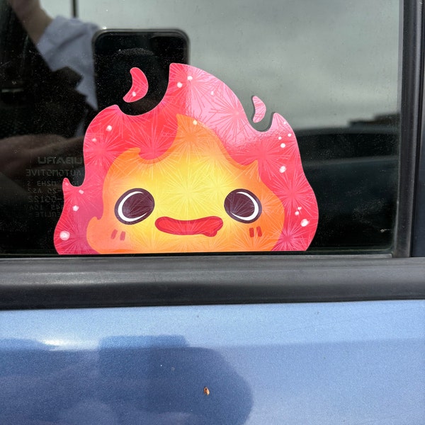 Derpy Fire | Holographic Anime Game Chibi Car Laptop Vinyl Decal ...