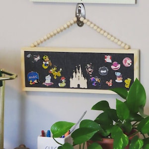 Minimalist Disney Magic Kingdom Inspired Pin Board Natural - Etsy