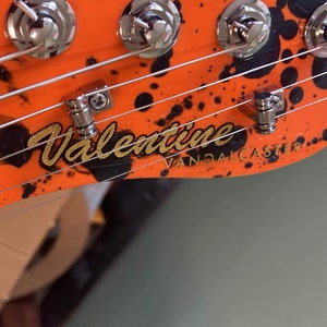 CUSTOM Vintage 50s Style Guitar and Bass Waterslide Headstock Decals many Colors to Choose From ...