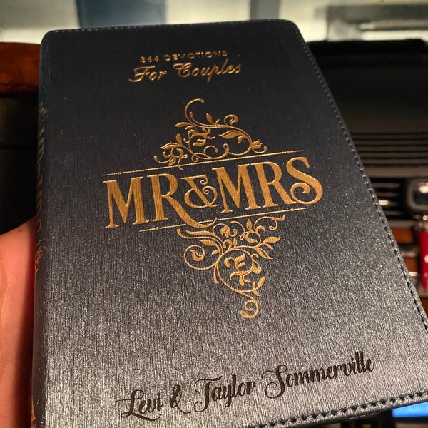 Engraved Devotional - Wedding Shower Gift - Wedding Gift - Gift for ...