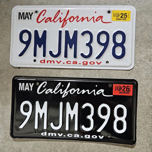 1963-1968 Vintage Retro Custom California License Plate With YOUR TEXT ...