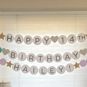 In My Birthday Era Banner Printable, Giant Friendship Bracelet Garland ...