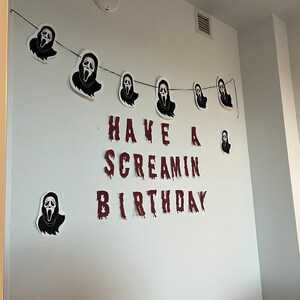 Ghostface Banner Ghostface Mask Ghostface Party Supplies - Etsy Canada