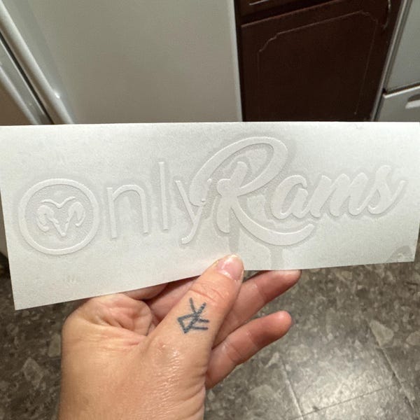 Only Rams Decal - Etsy