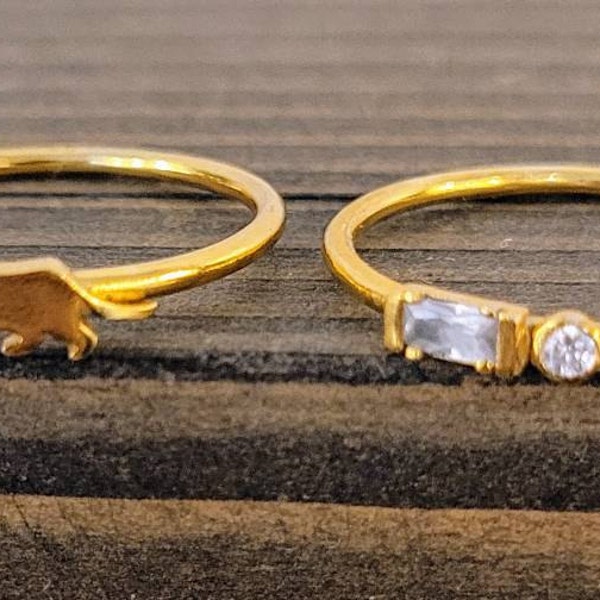 Initial Morse Code Ring by Caitlyn Minimalist • Diamond Ring With Personalized Letter • Cute ...