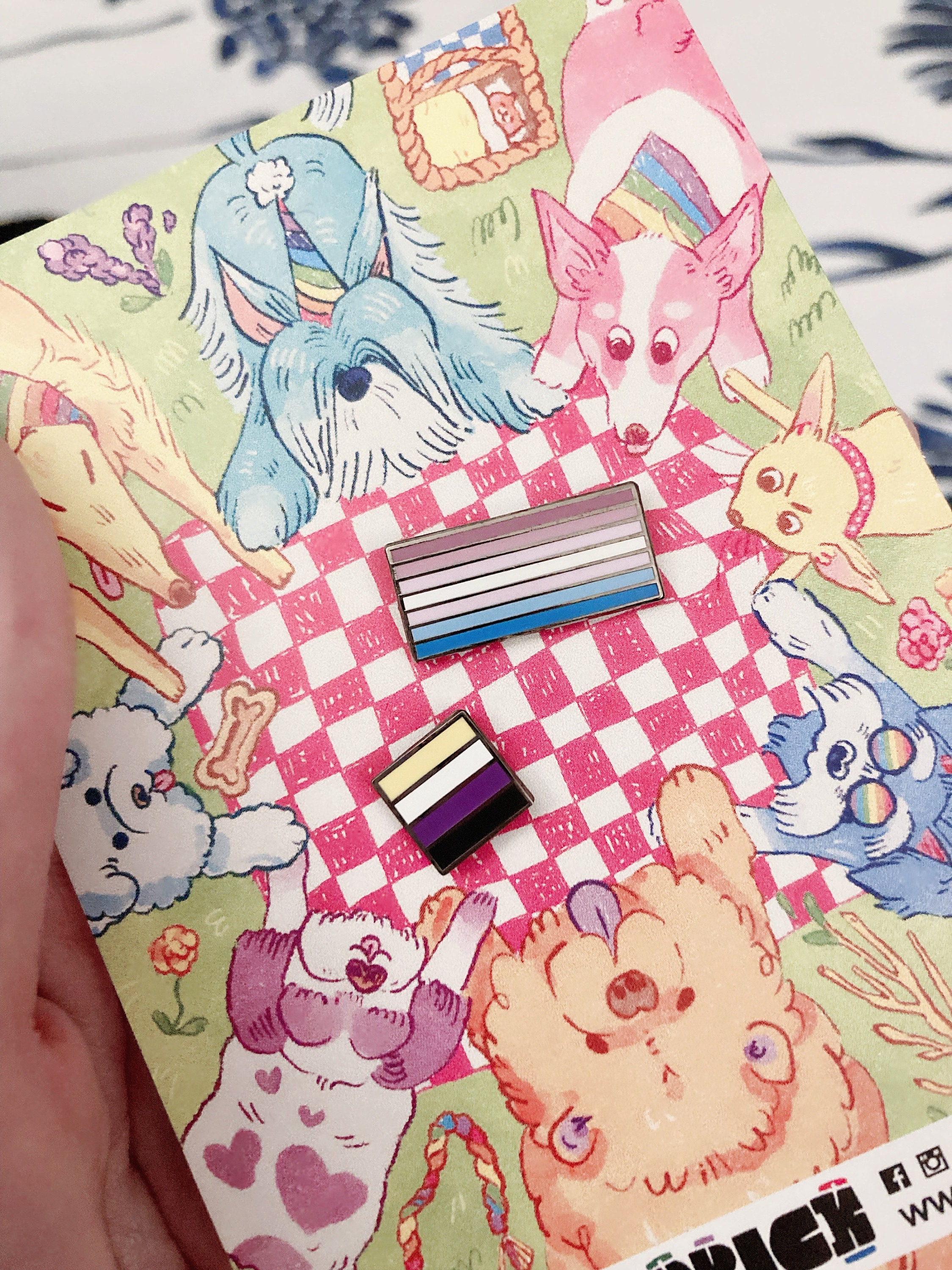 The Bigender Flag Enamel Pin