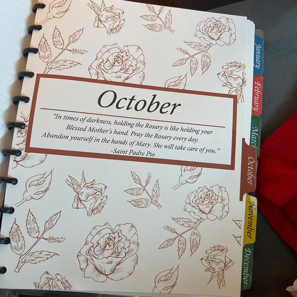 25-26 Catholic Planner - Homeschool Layout - Discs, Liturgical Calendar ...