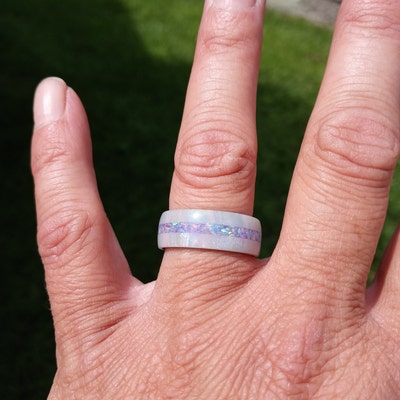 Unicorn Poop Ring With Opal Inlay Diamond Dust Ring Diamondcast ...