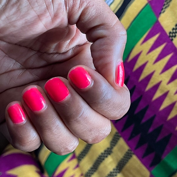 SHOCKING Neon Pink Nail Polish - Etsy