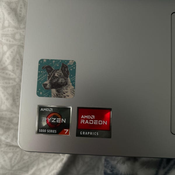 MINI Laika Space Dog Sticker | Laika Portrait Sticker | USSR, CCCP ...