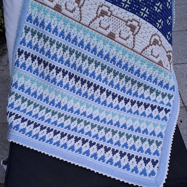 Geometric Mosaic Afghan/blanket Pattern Mix and Match. Chart for Each ...