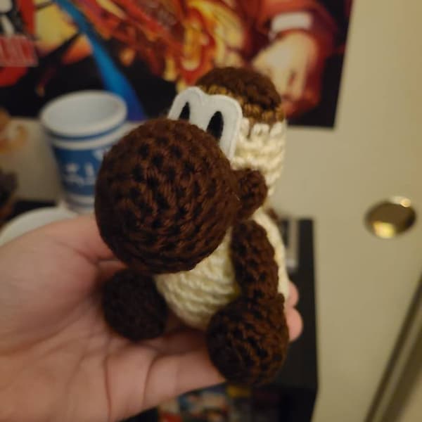 Yoshi's Woolly World Hot Cocoa Yoshi Plushie Amigurumi - Etsy