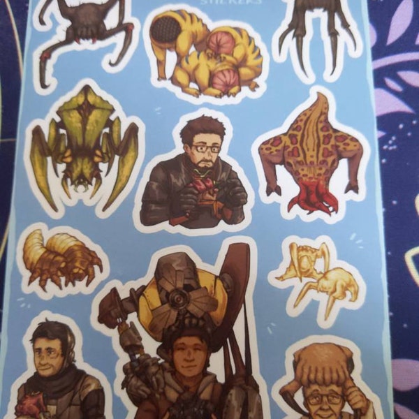 Half Life Sticker Sheet || Gordon Freeman, Alyx Vance, Barney Calhoun ...