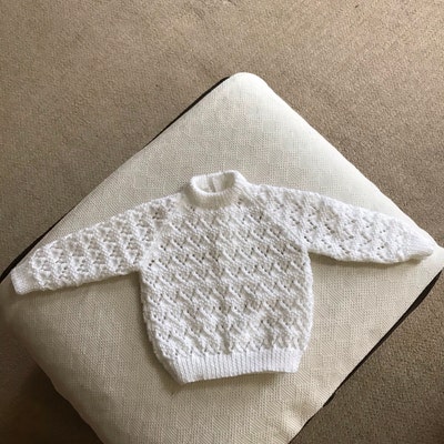 Men's Round Neck Classic Raglan Sweater Long Sleeve, Double Knitting ...