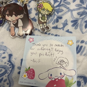 RESTOCKED OMORI Keychain Charm Real World Collection Sunny Kel Hero ...