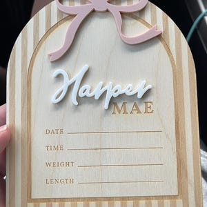 Birth Announcement Sign for Hospital Baby Boy Name Sign for Hospital ...