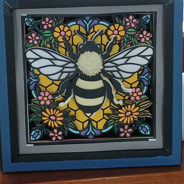 3D Shadow Box Frame, Shadow Box Template, Cricut Shadow Box, Square ...