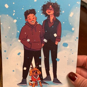 Custom Illustration THREE Characters Custom Artwork Paper - Etsy