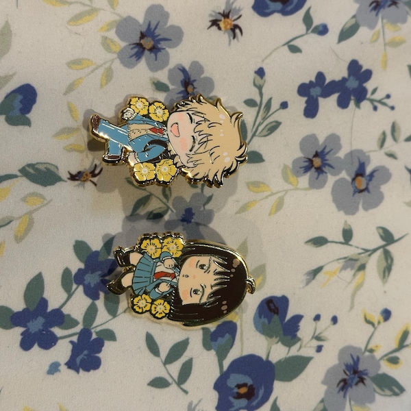Mitsumi and Shima Hard Enamel Pin - Etsy