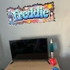 Personalised 3D Cracked Wall Effect Graffiti Wall Art Decal/sticker - Etsy