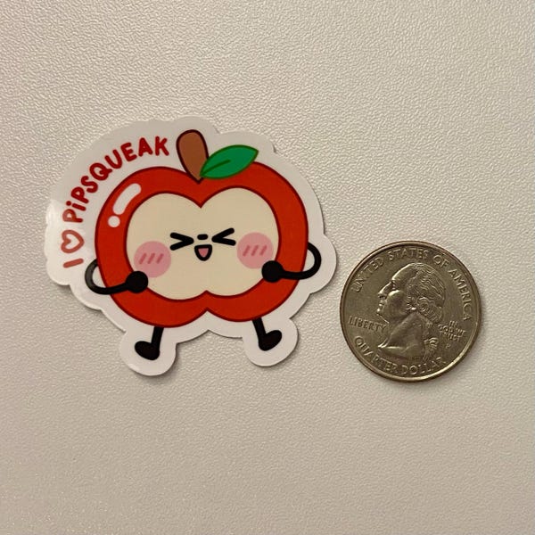 Caleb Apple Emoji Vinyl Sticker: Love and Deepspace - Etsy
