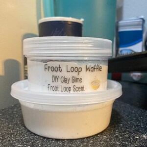 Froot Loop Waffle DIY Clay Slime Glossy Slime Charm Slime - Etsy