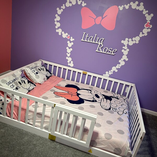 Mickey Mouse Inspired DECAL HEADBOARD Mickey Ears Wall Decals by ...