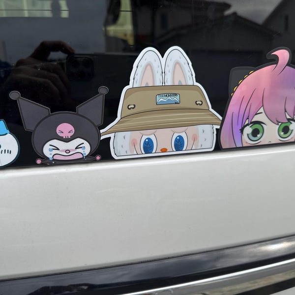 Mischievous Magician Peeking Decal - Shonen Action Fantasy Anime ...