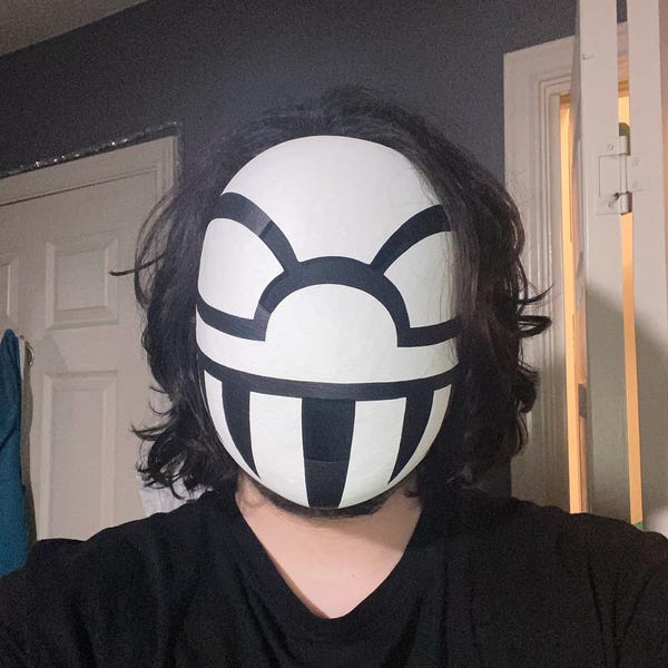 Custom Design Blank Face Plate Round Resin Mask - Masks Made to Order ...