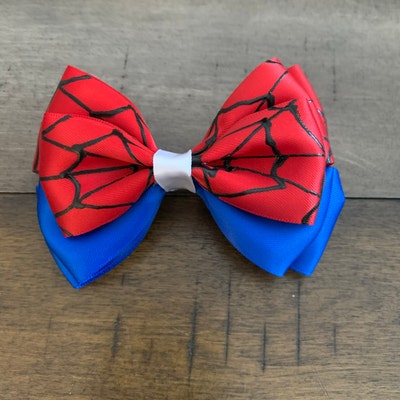 Spider Man Themed Bow - Etsy