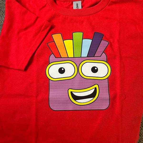 Numberblocks T-shirt, Characters 1-10, Unisex, Toddler, Youth, Adult - Etsy