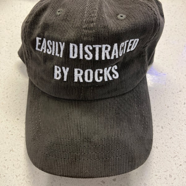 Easily Distracted by Rocks Hat, Geology, Geology Hat, Geology Gifts ...