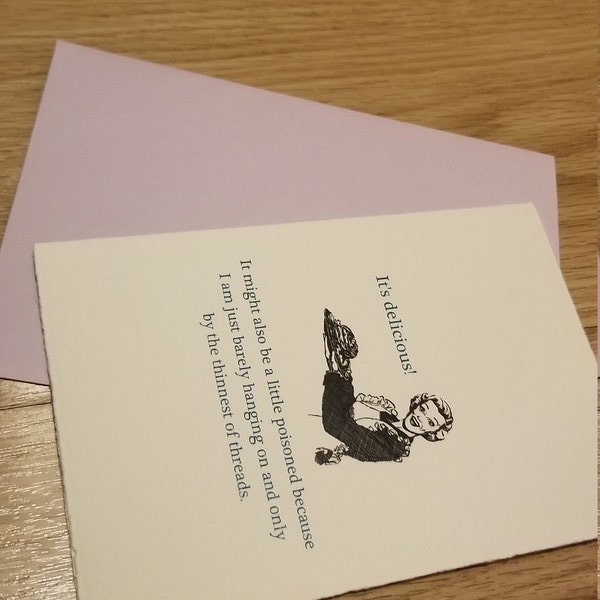 Thoughtful Condolence Card on Soft, Felted Italian-made Paper—printed ...