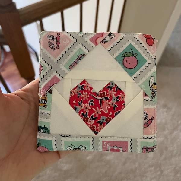 Triangle Log Cabin Foundation Paper Piecing Pattern, FPP, Quilt Block ...