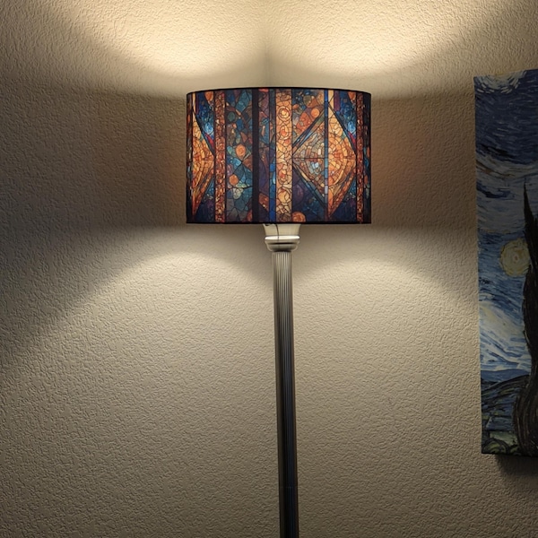 Lampshade for a Floor and Pendant Lamp, Forest Theme, Woodland Style ...