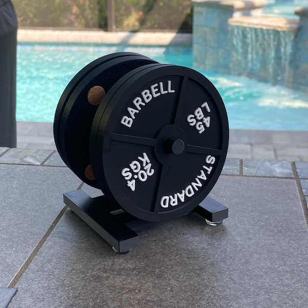 Weight Plate Coaster Set With Rack | Non-slip Coasters, Gym Gift for ...