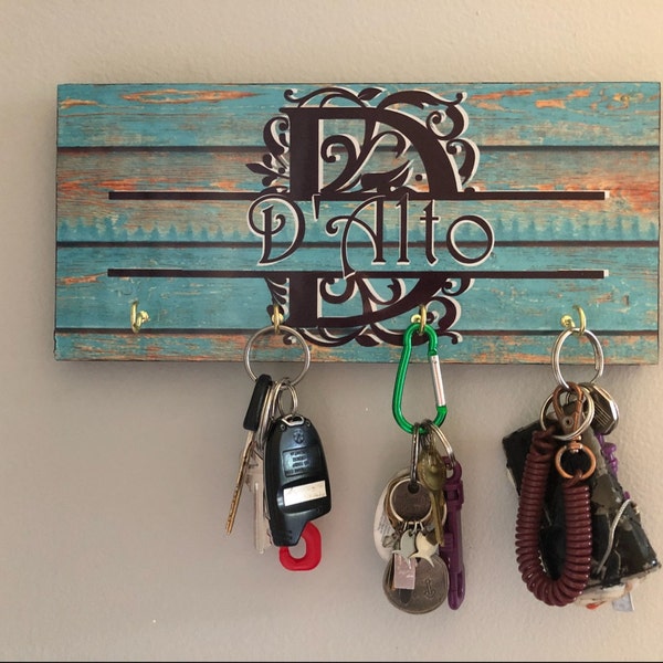 Personalized Key Holder, Custom Key Holder for Wall, Photo Key Hanger ...