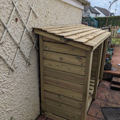 Bin Store, Triple Wheelie Bin Storage - Etsy UK