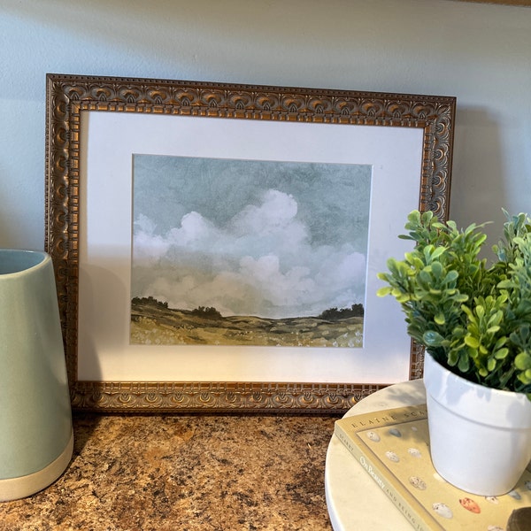 Country Spring Landscape Painting, Landscape Print, Printable Wall Art ...