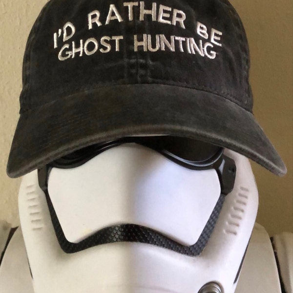 I'd Rather Be Ghost Hunting Cap Hat Dad Cap Dad Hat Embroidered Hat ...