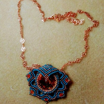 Tutorial Leia Pendant-beading Tutorial, Instant Download,pdf File,jewelry Tutorial - Etsy